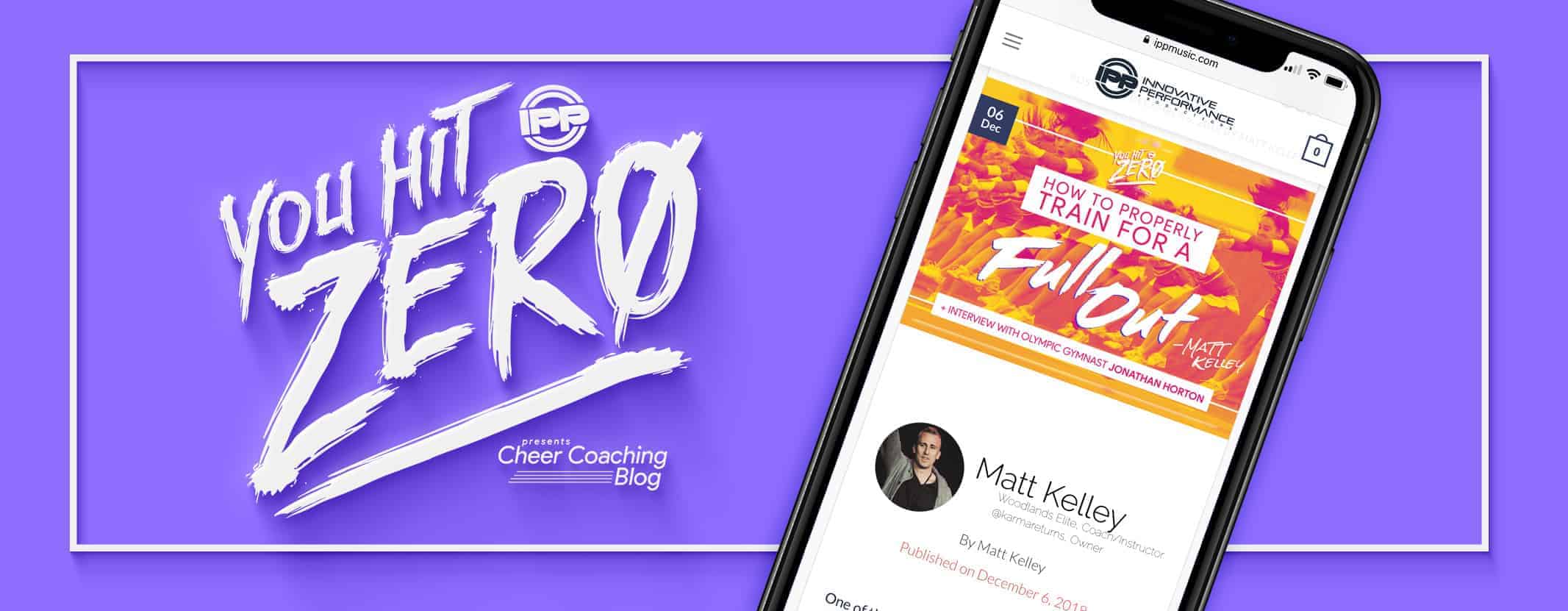 You Hit Zero - A Cheer Coaching Blog - Tips from the Pros